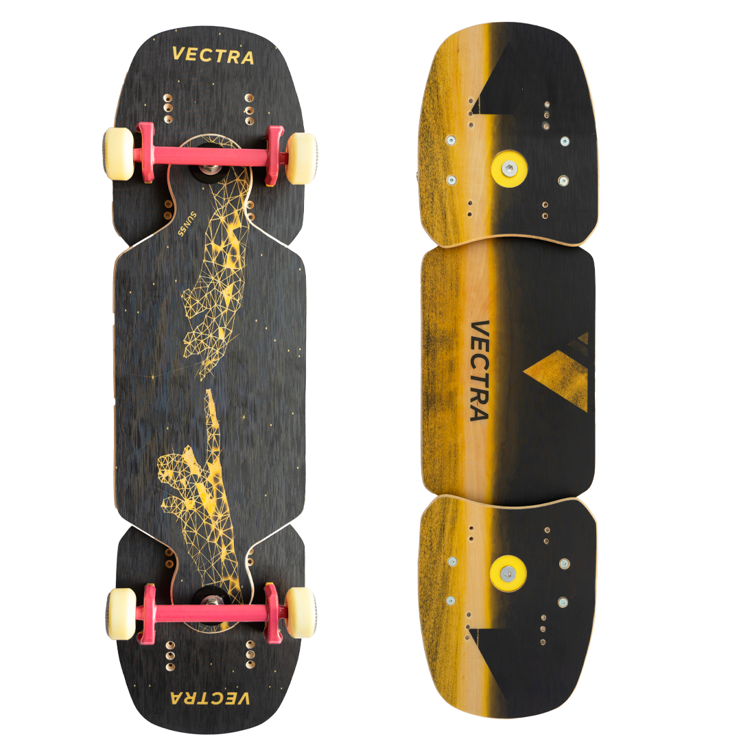 The Vectra Team Pro Streetboard -Sun Edition with Turunflun Wheels - 5 ...